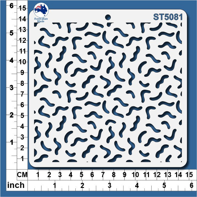 ST5081 Stencil Squiggles – Scrapmatts & Papertole Australia