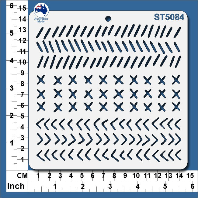 ST5084 Stencil Symbols – Scrapmatts & Papertole Australia