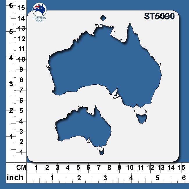 ST5090 Map of Australia – Scrapmatts & Papertole Australia